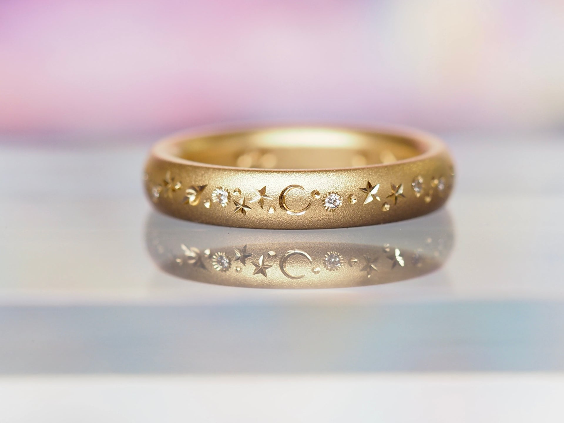 4mm Half Round Celestial Band – Pieces of Starr